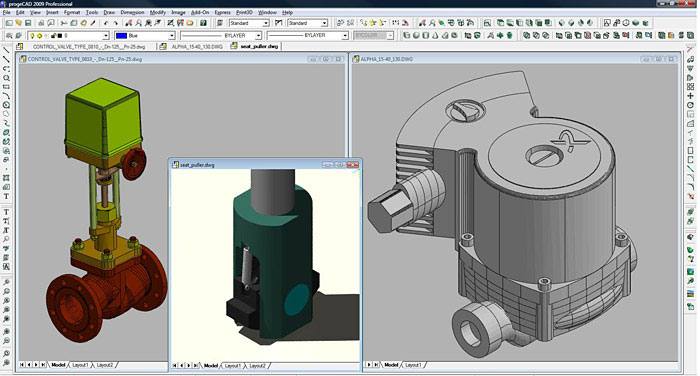 progeCAD einfaches Rendern. Artisan. AutoCAD-Rendering. Ray Tracing